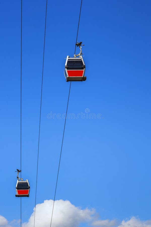 Cabins of cable car stock image. Image of summer, tourism - 91439533