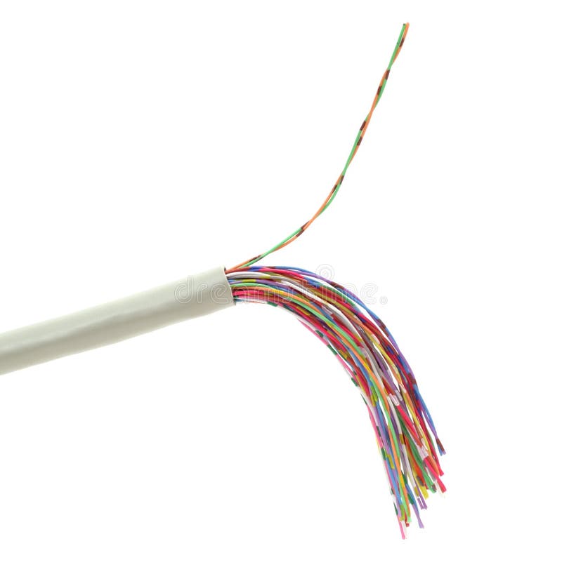 Telephone cable stock photo. Image of wire, digital, telephone - 4150200