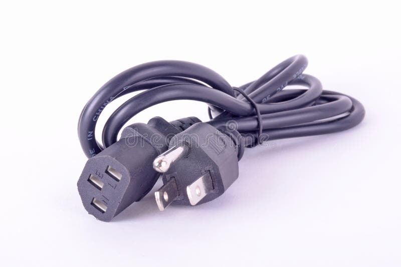 110v Plug stock image. Image of ground, back, prong, volt - 17660015
