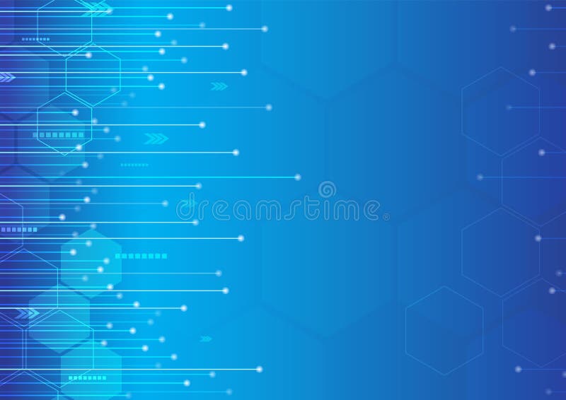 Abstract Modern Digital Technology and Innovation Blue Background ...