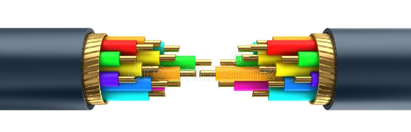 Cable break stock illustration. Illustration of electricity - 79110310