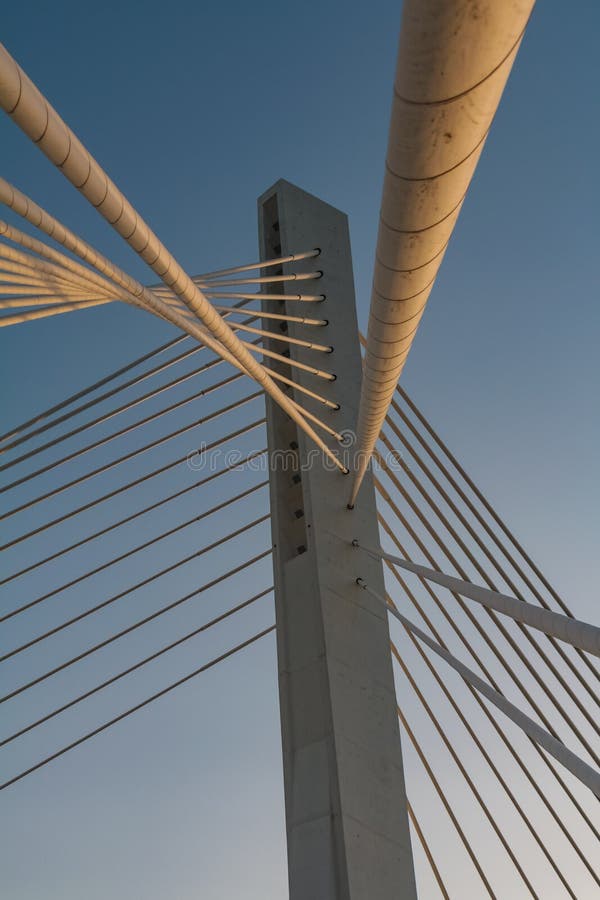 Cable Bridge Construction in Podgorica Editorial Stock Image - Image of ...