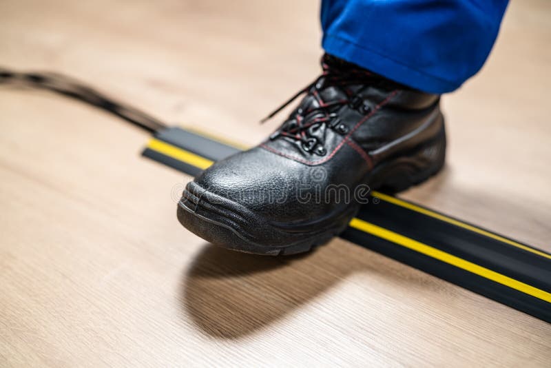 Cable Bridge for Trip and Fall Prevention Stock Image - Image of ...