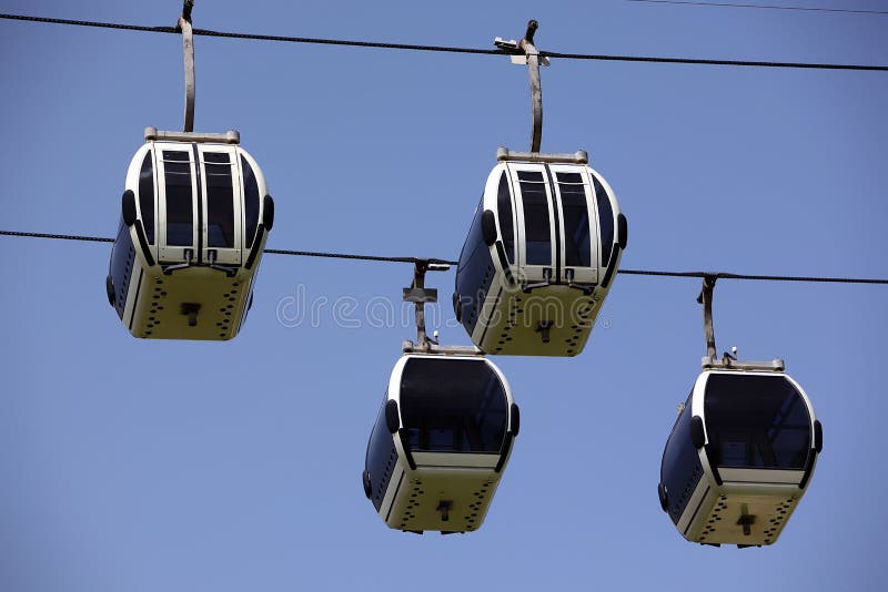 Dubai cable car stock photo. Image of east, rail, tourism - 608884