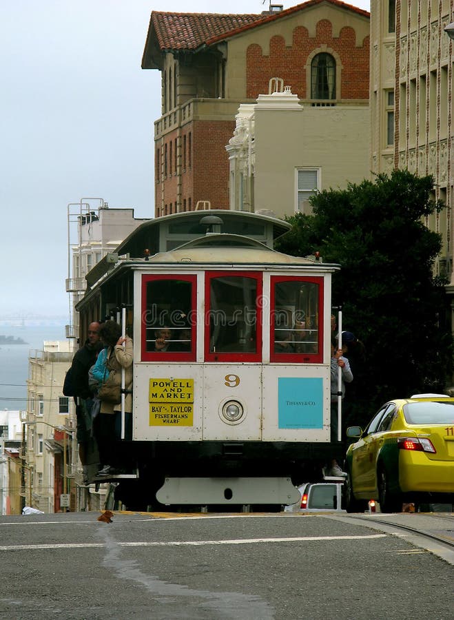 Cable car editorial stock image. Image of urban, road - 18182394