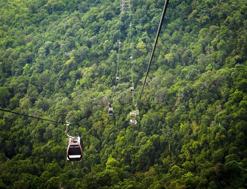 Cable Car stock image. Image of south, asia, malaysia - 20405819