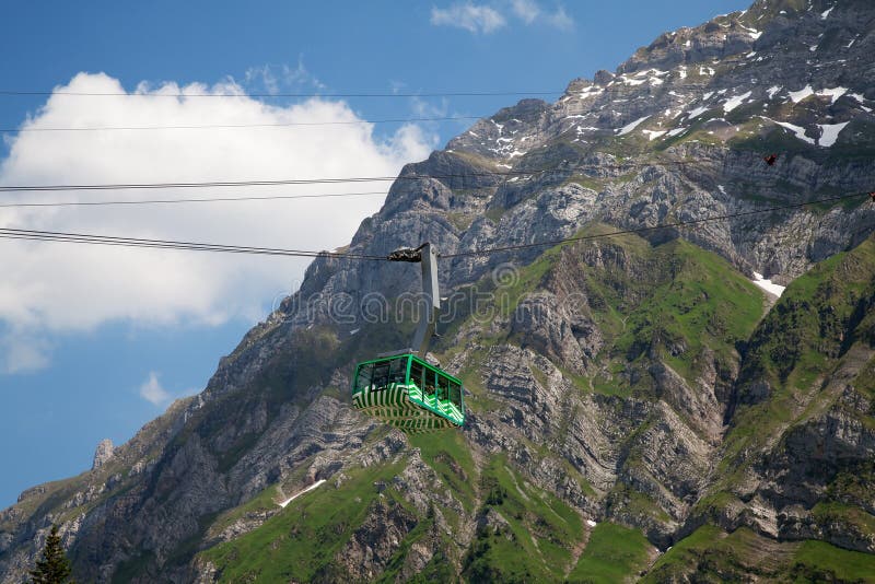Cable car in alps stock image. Image of cable, interlaken - 18911199