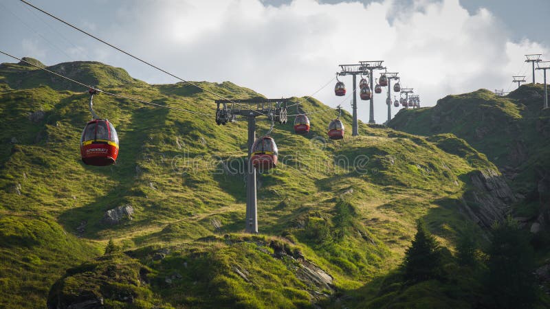 Cable Car in Alps Austria Kaprun Editorial Photography - Image of alps ...