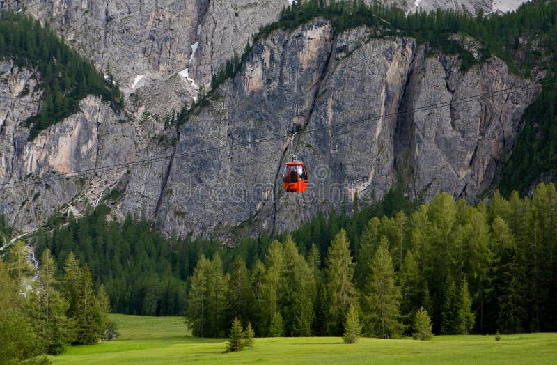 Cable Car in Alps. Italy stock image. Image of cableway - 10235279