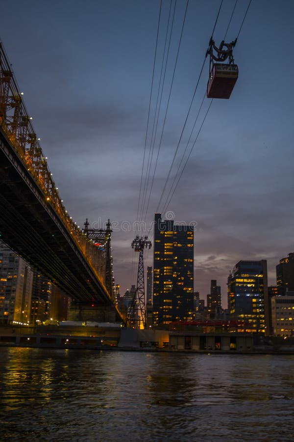Cable car approaching! stock photo. Image of city, night - 146867034