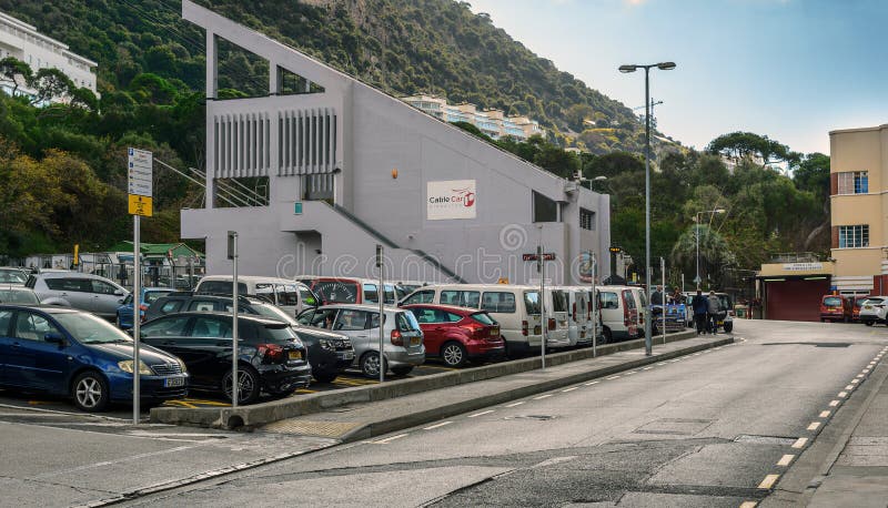 Cable Car Bottom Station Under the Rock Editorial Stock Photo - Image ...