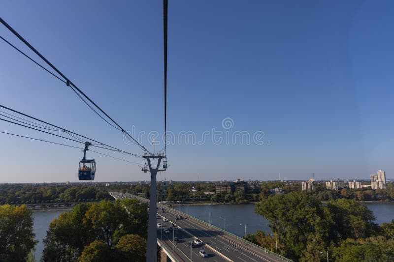Cable car cologne stock photo. Image of highway, bridge - 340784128