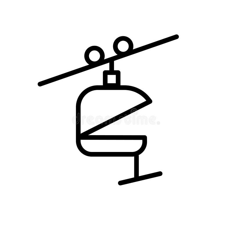 Cable Car Icon Vector Isolated on White Background, Cable Car Sign ...