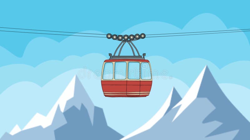 Cable car loop animation stock footage. Video of vacation - 276615214 Cable car loop animation stock footage. Video of vacation - 276615214