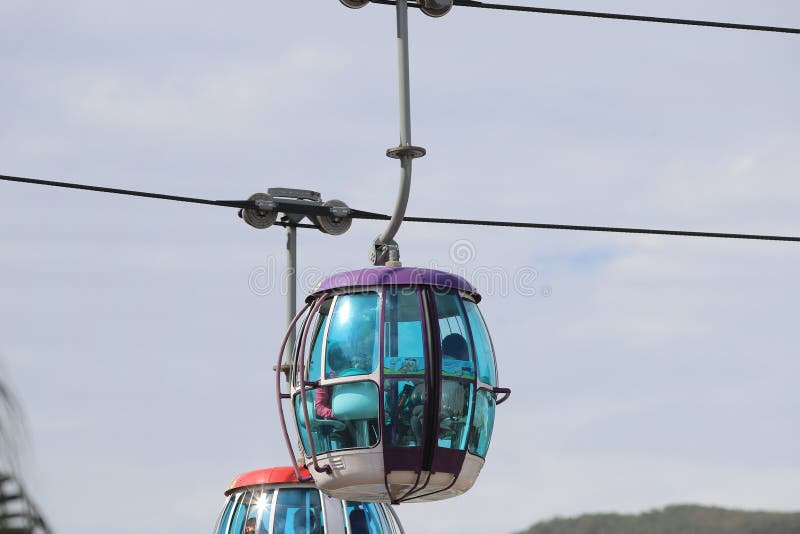 A Cable Car in Ocean Park at Hong Kong Editorial Photography - Image of ...