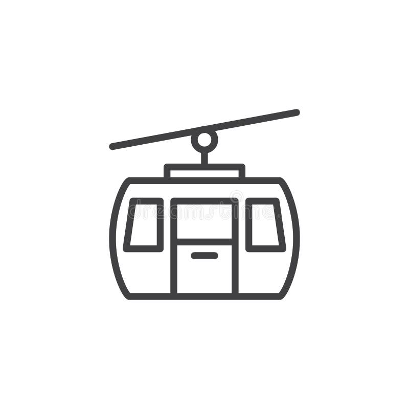 Cable car outline icon stock vector. Illustration of linear - 113539077 Cable car outline icon stock vector. Illustration of linear - 113539077