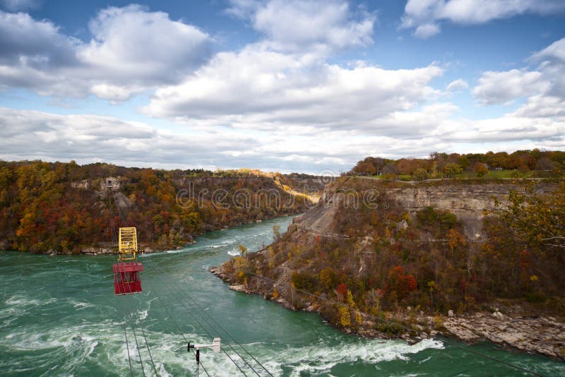 Cable Car Over Niagara River Whirlpool Canada Stock Image - Image of ...