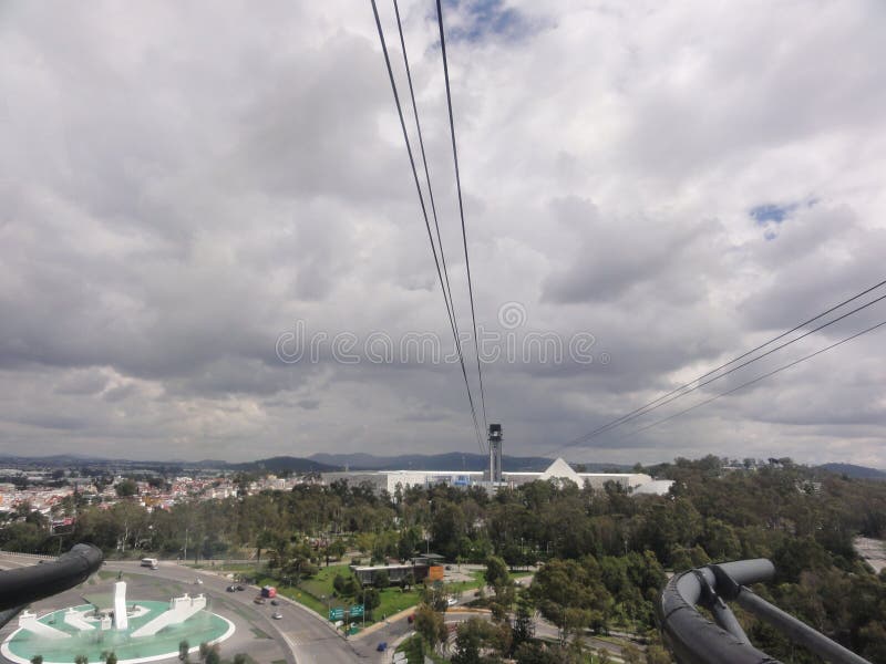 Cable Car of Puebla - Mexico Stock Photo - Image of beauty, lights ...