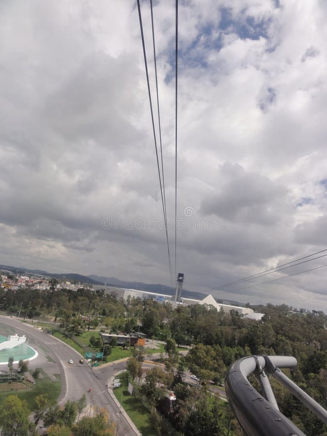 Cable Car of Puebla - Mexico Stock Photo - Image of beauty, lights ...