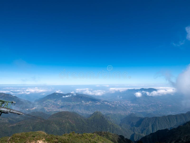 Cable Car Pull Base from the Height in Cable Stock Photo - Image of ...
