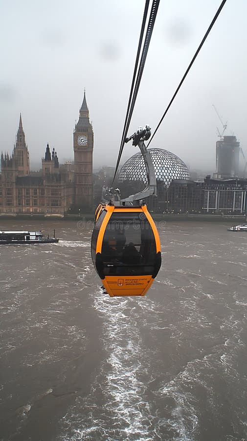 Cable Car Ride Over London River Stock Photos - Free & Royalty-Free ...