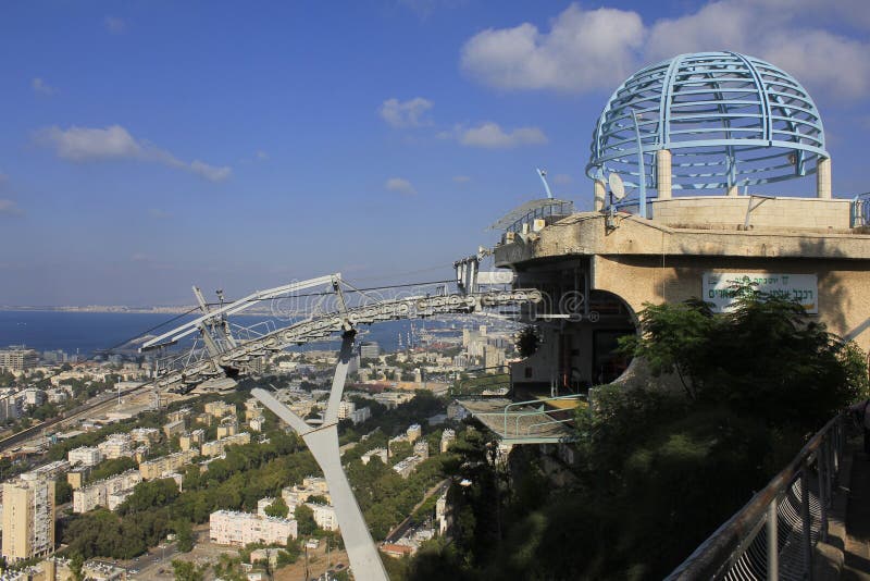 Cable Car Station at Haifa editorial stock image. Image of carmel ...
