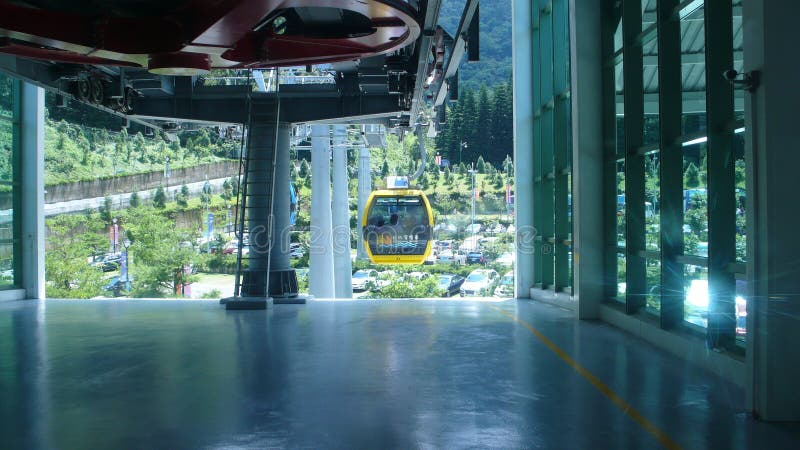 Cable car station editorial stock photo. Image of rope - 36332723