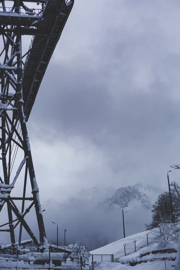 Cable car support in stock image. Image of sport, knowledge - 240298311