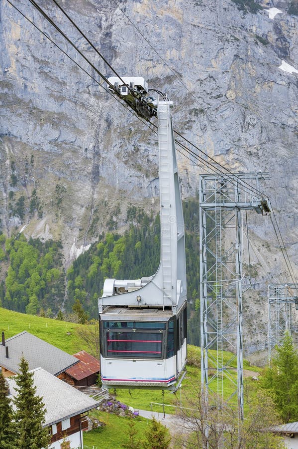 Cable Car in Switzerland stock image. Image of lift - 168575297