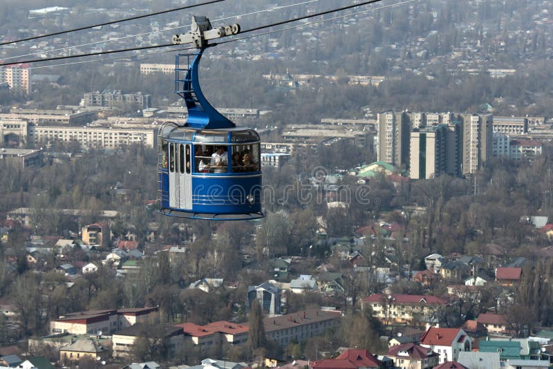 Cable Car to Kok Tobe Hill editorial stock photo. Image of city - 22718433