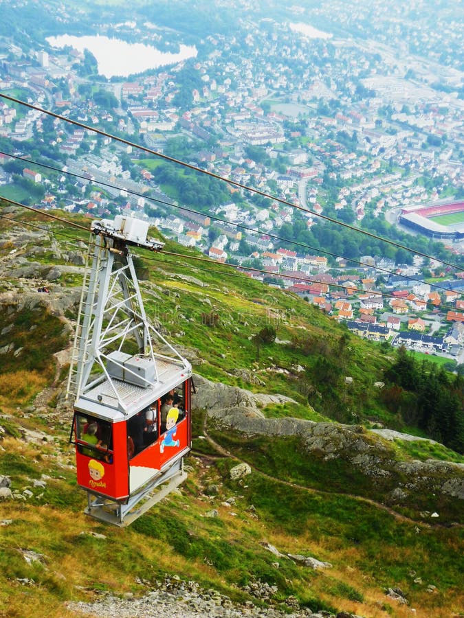 Cable Car editorial stock photo. Image of bergen, mount - 43933213