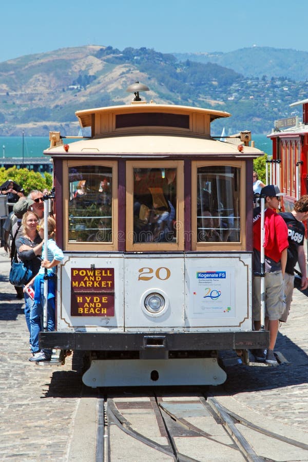 Cable Car Tram Railway in San Francisco, USA Editorial Stock Image ...