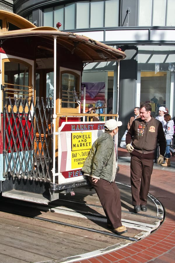Cable Car on Turntable, San Francisco Editorial Photography - Image of ...