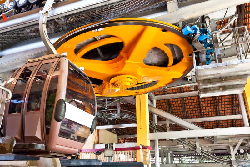Cable car wheel stock image. Image of transportation - 56424239