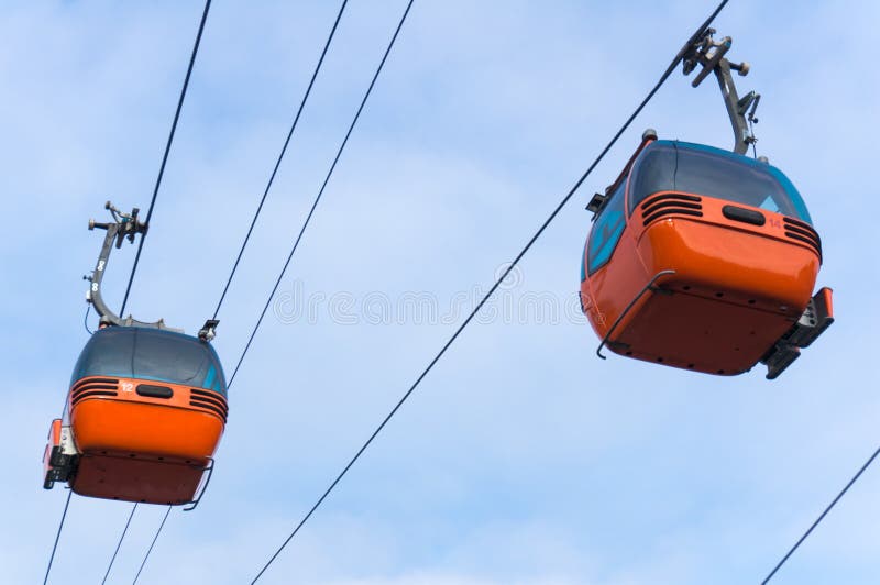 Cable cars stock image. Image of cage, panoramic, lift - 37611415