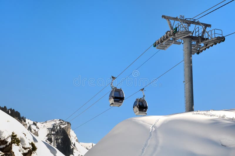 Cable cars stock image. Image of gondola, transportation - 43488093