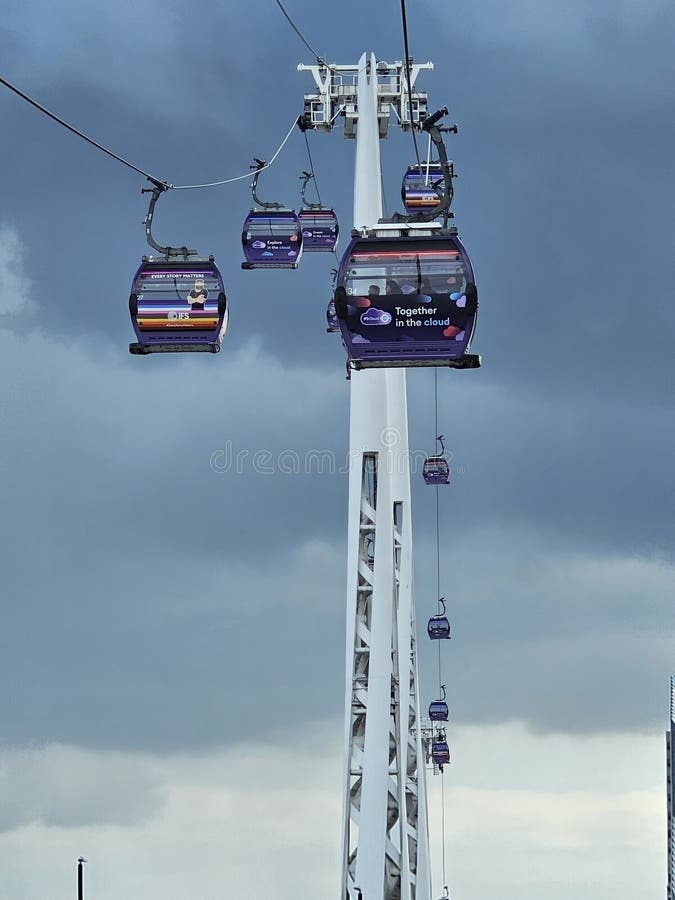The Cable Cars in London editorial photo. Image of high - 320621191
