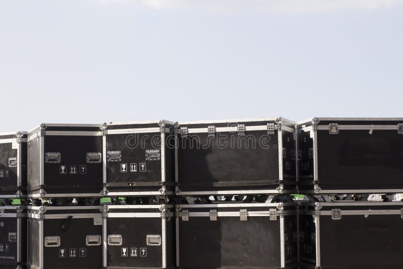 Cable Case and Flight Cases To Transport Savely Music Equipment Stock ...