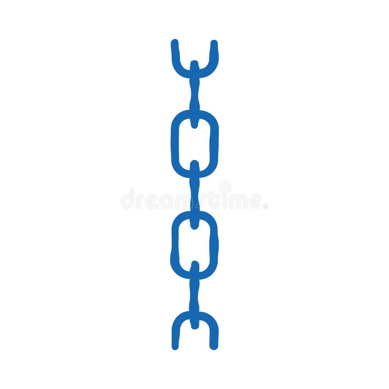 Cable Chain Icon Doodle Illustration Stock Vector - Illustration of ...