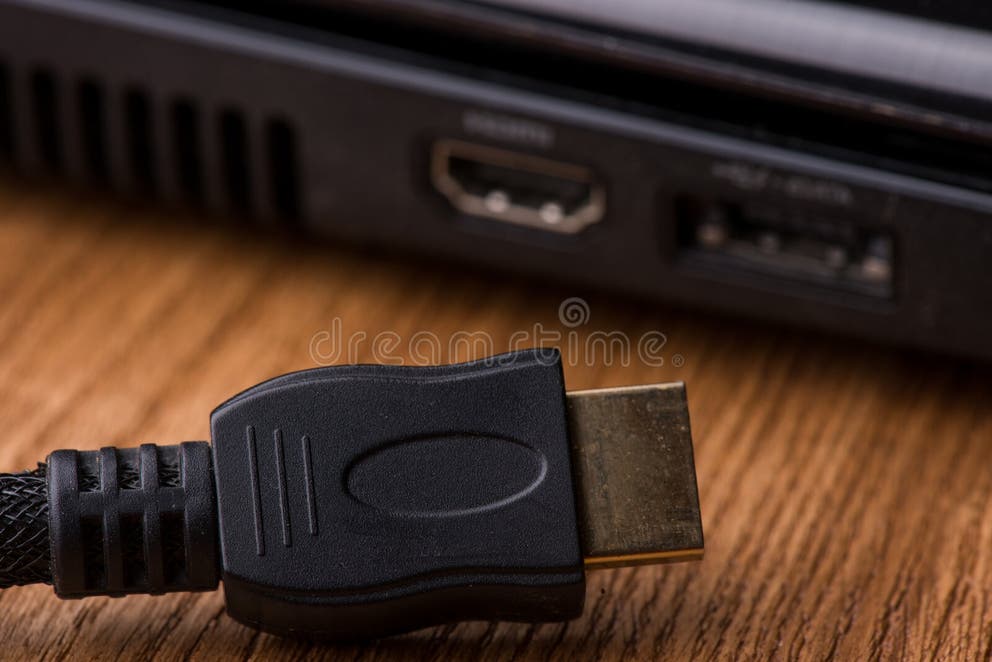 HDMI Cable Close-up. HDMI Connector. HDMI Plug Stock Image - Image of ...