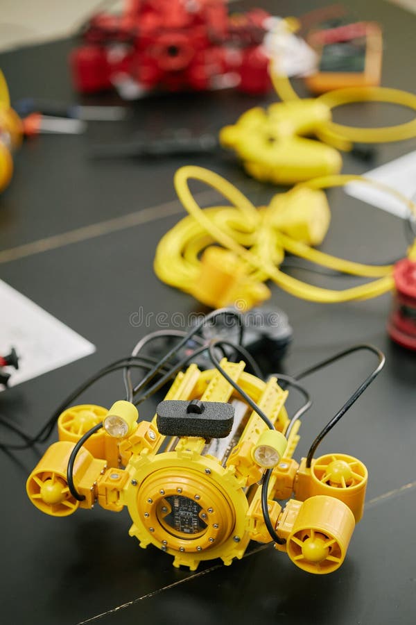 Cable Coiling Device on Workbench with Tools and Gadgets Stock Image ...