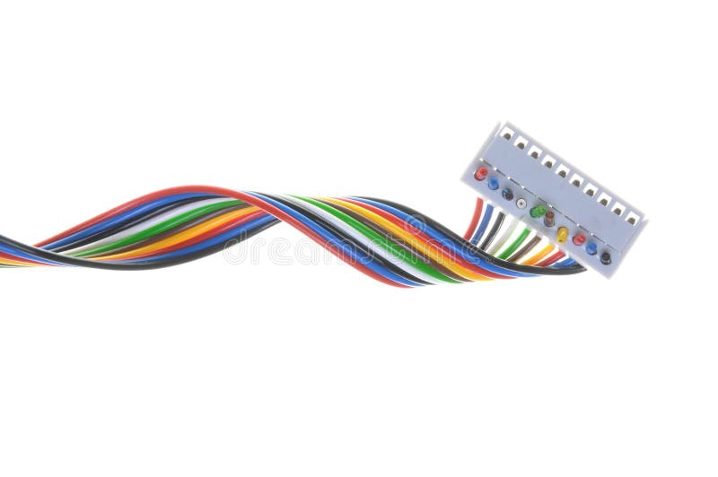 Cable Computer Bus with Plug Stock Photo - Image of computer, hardware ...