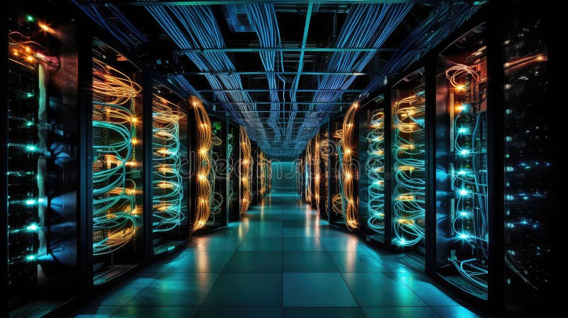 Cable computer technology stock illustration. Illustration of digital ...