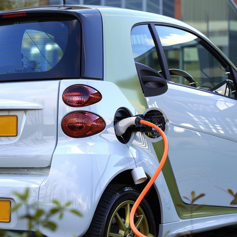 Cable Connected with a Vehicle for Electric Charging. Ai Generated ...