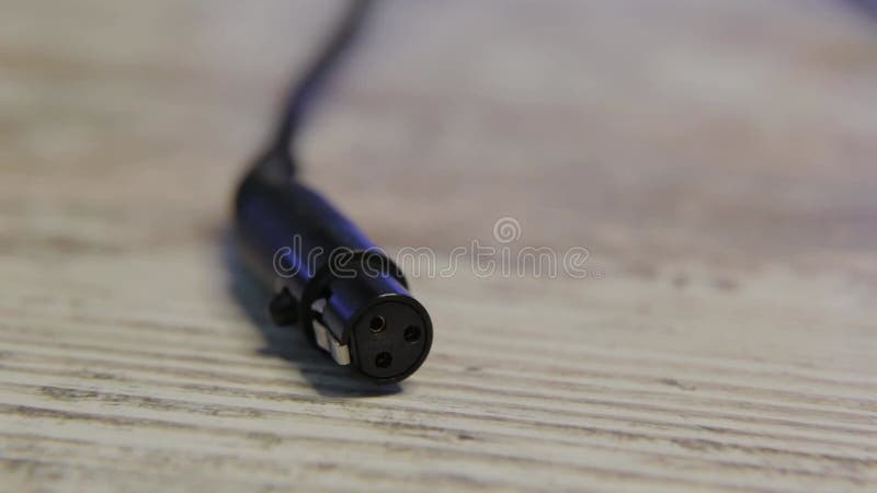 Cable for Connecting Audio Equipment, Close-up Stock Footage - Video of ...