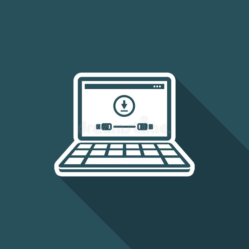 Cable Connection To Pc for Data Transfer - Vector Flat Minimal Icon ...