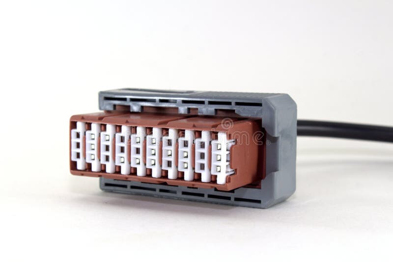 Computer Connector Of A Scanner For Car Diagnostics Stock Image - Image ...