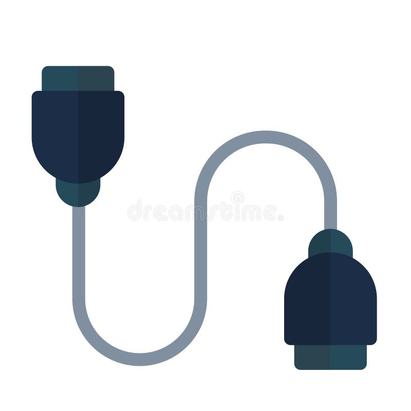 Cable Connector Icon Logo or Illustrarion Design Stock Vector ...