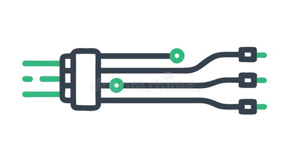 Cable Connectors Illustration, Data Connection, Vector Design ...