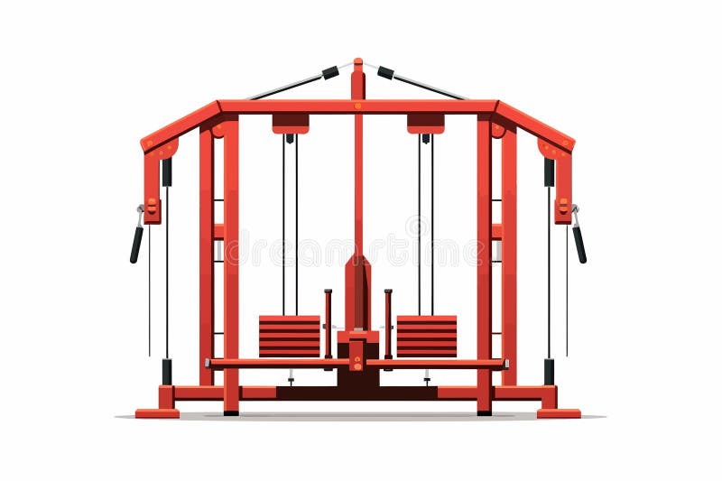 Cable Crossover Machine Isolated Vector Style Illustration Stock Vector ...